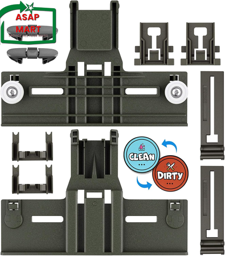 Upgraded W10350375 W10712395 Dishwasher Top Rack Adjuster Parts for ...