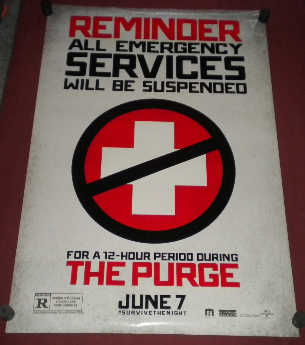 The Purge Ethan Hawke Poster