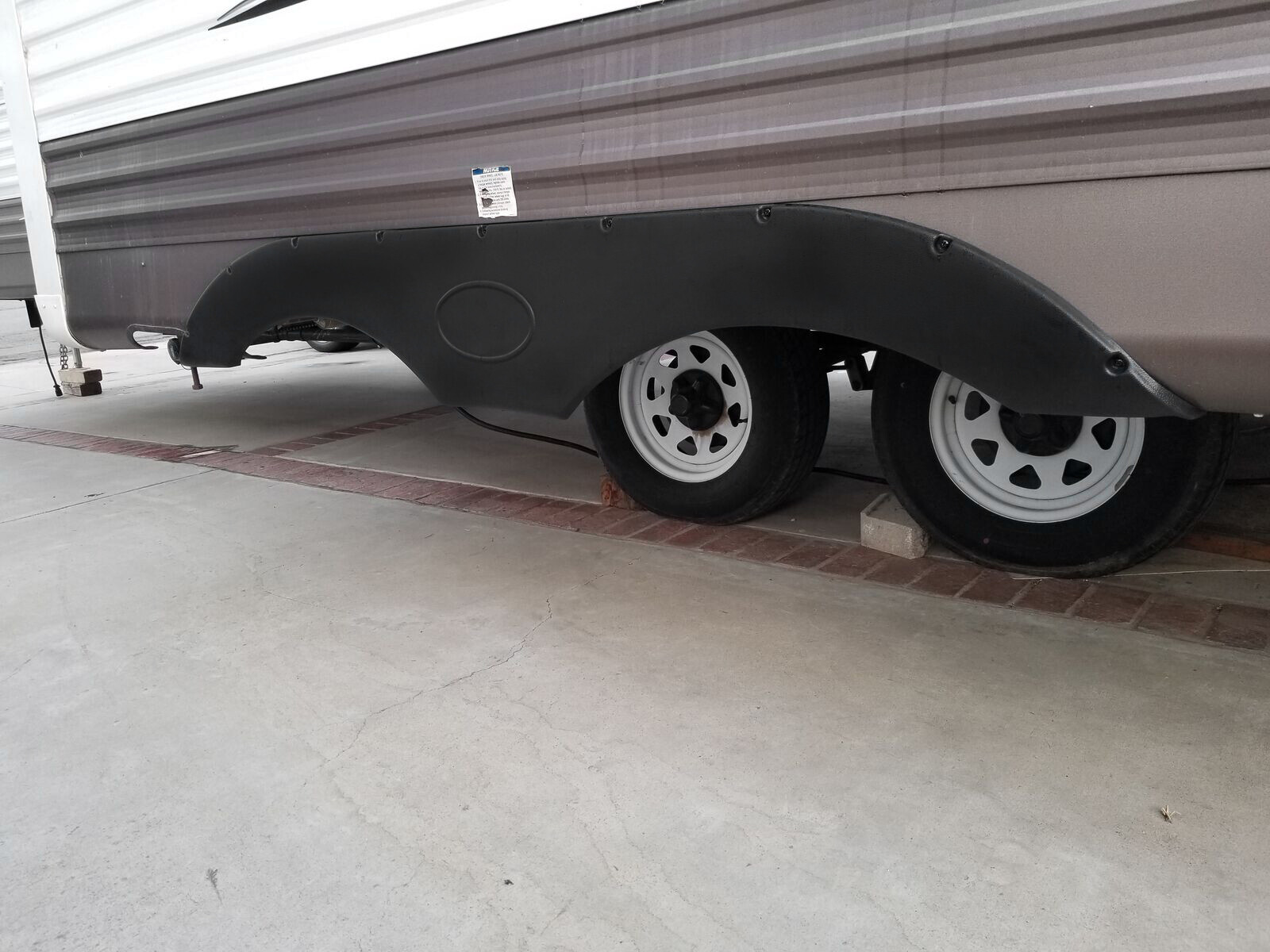 2x Tandem Pair Black Trailer Fender Skirt For RVs Campers And Trailers ...