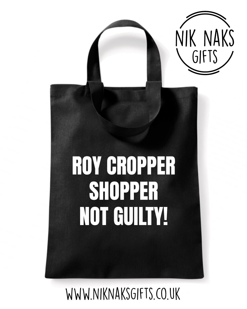 Roy Cropper Not Guilty Shopper Gift - Coronation Street Novelty Black ...