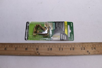 (3-Pk) Hillman Wall Biter Picture Hangers Large Brass 60 Pounds 122394 ...
