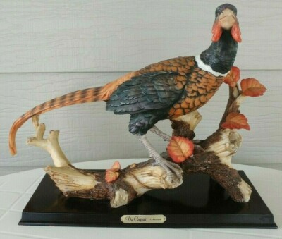 Vintage De Capoli Collection Pheasant Figurine Bird AMAZING DETAIL 20 ...