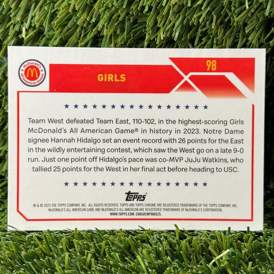 2023 Topps Chrome All American Girls Team Photo No. 98 Raywave ...