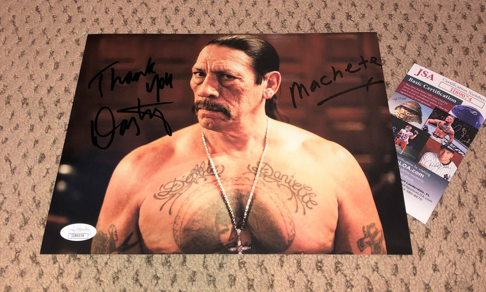 DANNY TREJO SIGNED 8X10 PHOTO JSA MACHETE AUTOGRAPH AUTOGRAPHED COA | eBay