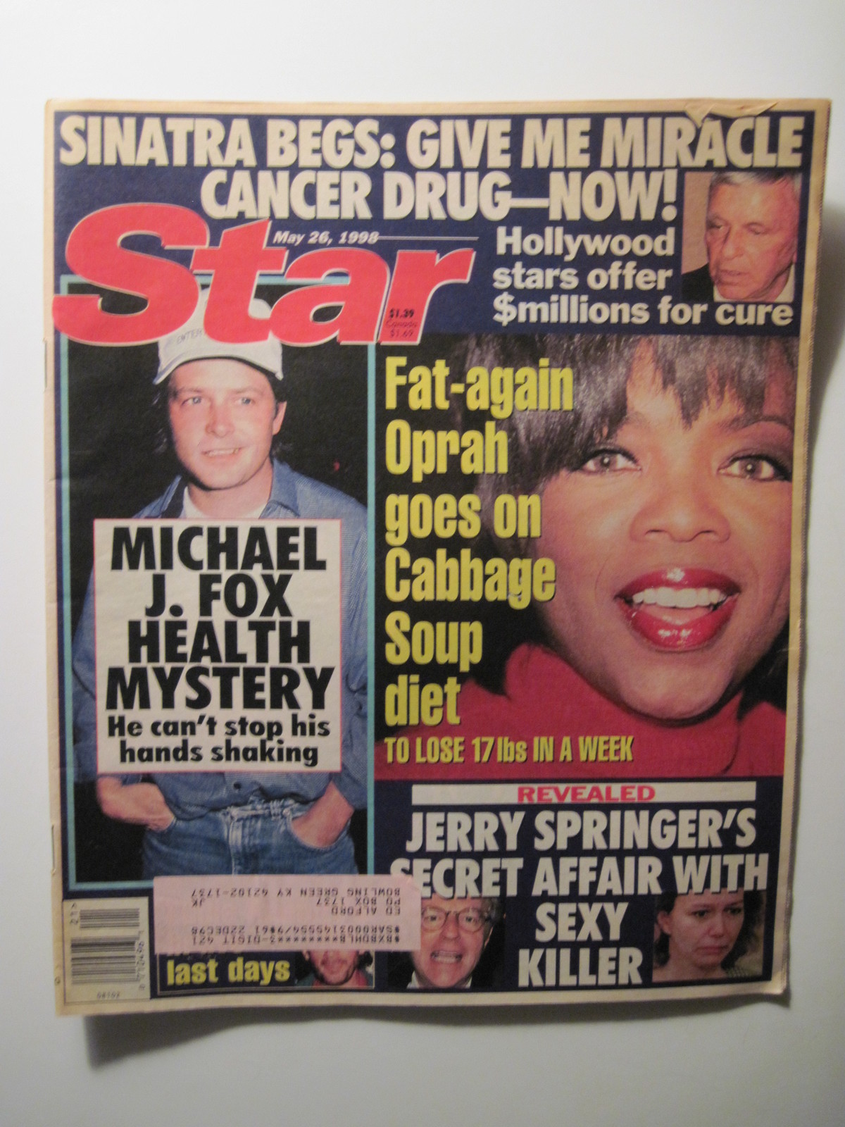 STAR Magazine 5-26-1998. Frank Sinatra Last Days! Michael J. Fox! Jerry ...