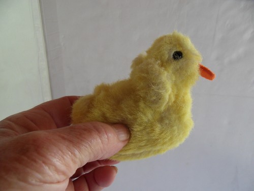 Steiff duck miniature with button and flag Germany 830 Small duckling ...