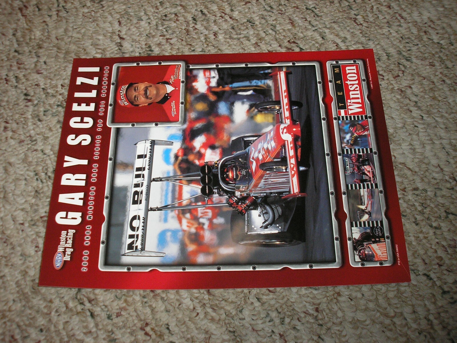 NHRA 2000 Gary Scelzi Top Fuel Winston Drag Racing Track Handout Free ...