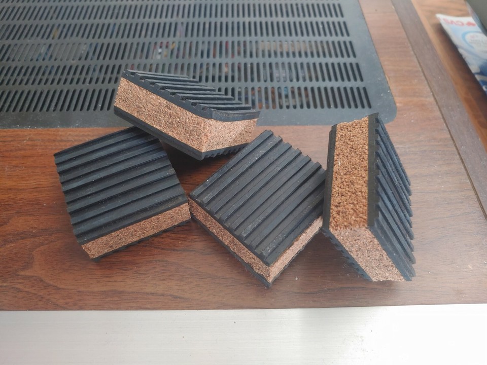 Turntable Anti Vibration Pads 4 pack 2"x 2"x7/8" Cork Audio Isolation ...