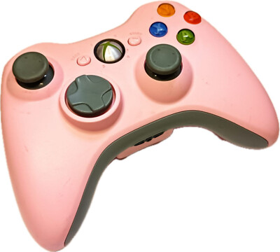 Microsoft Xbox 360 Cotton Candy Pink Wireless Controller (SCRATCHED ...
