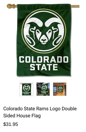 New CSU Flag 30”x40” Colorado State University Rams | eBay