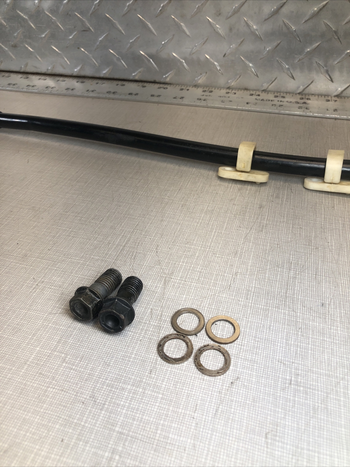 00-21 DRZ400 DRZ400E DRZ400S Rear Brake Line Clamps Banjos Washers OEM ...