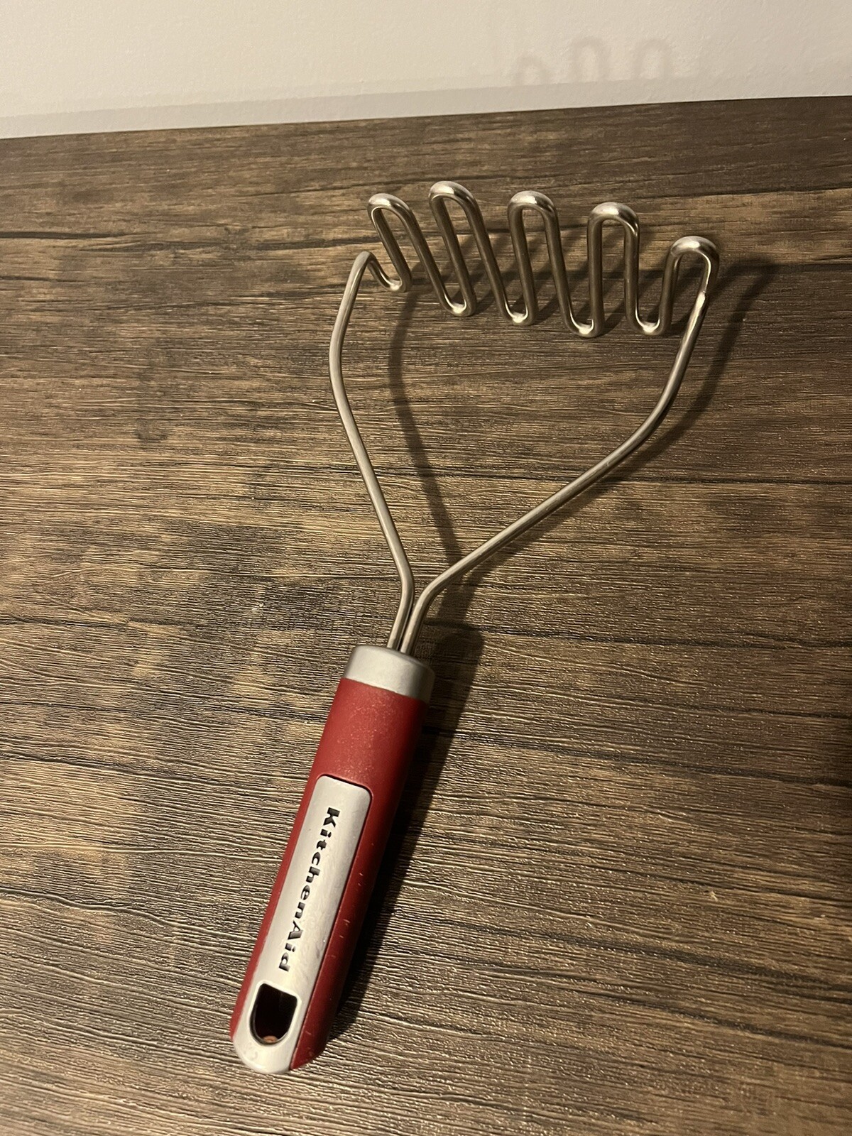 KITCHENAID Crimson Handle Potato Masher Stainless Steel | eBay