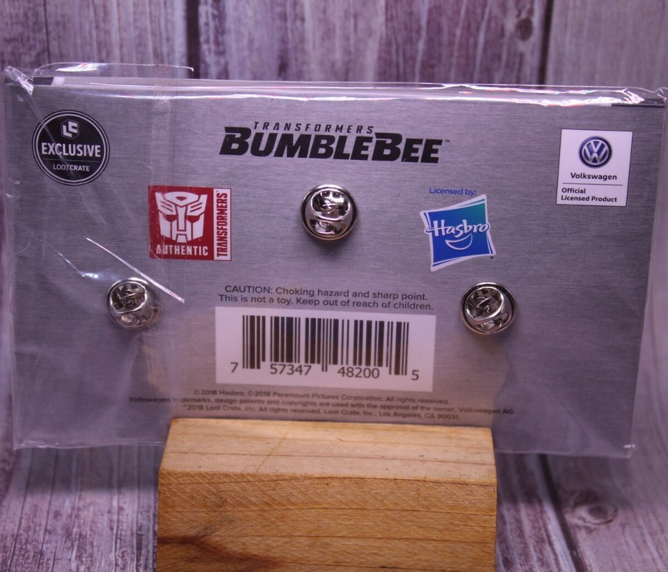 Bumblebee Transformers Hasbro Set Of 3 Pins Boombox 2018 New Sealed | eBay