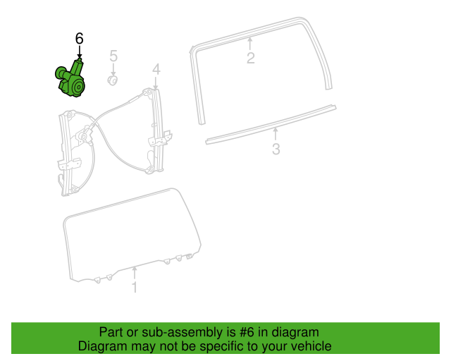 Genuine OEM Tailgate Window Motor for Toyota 8572035161 for sale online ...
