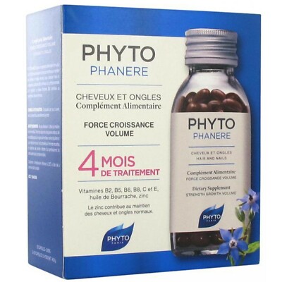 Phyto Phytophanere Hair, Nails Dietary Supplements 2 X120 Caps (4 Month ...