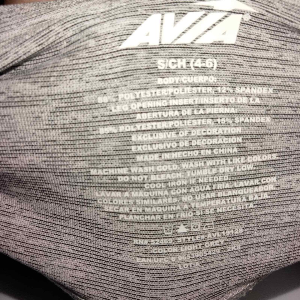 AVIA UNDER ARMOUR Outfit Silver Leggings Coral Racerback Top Tank Size ...