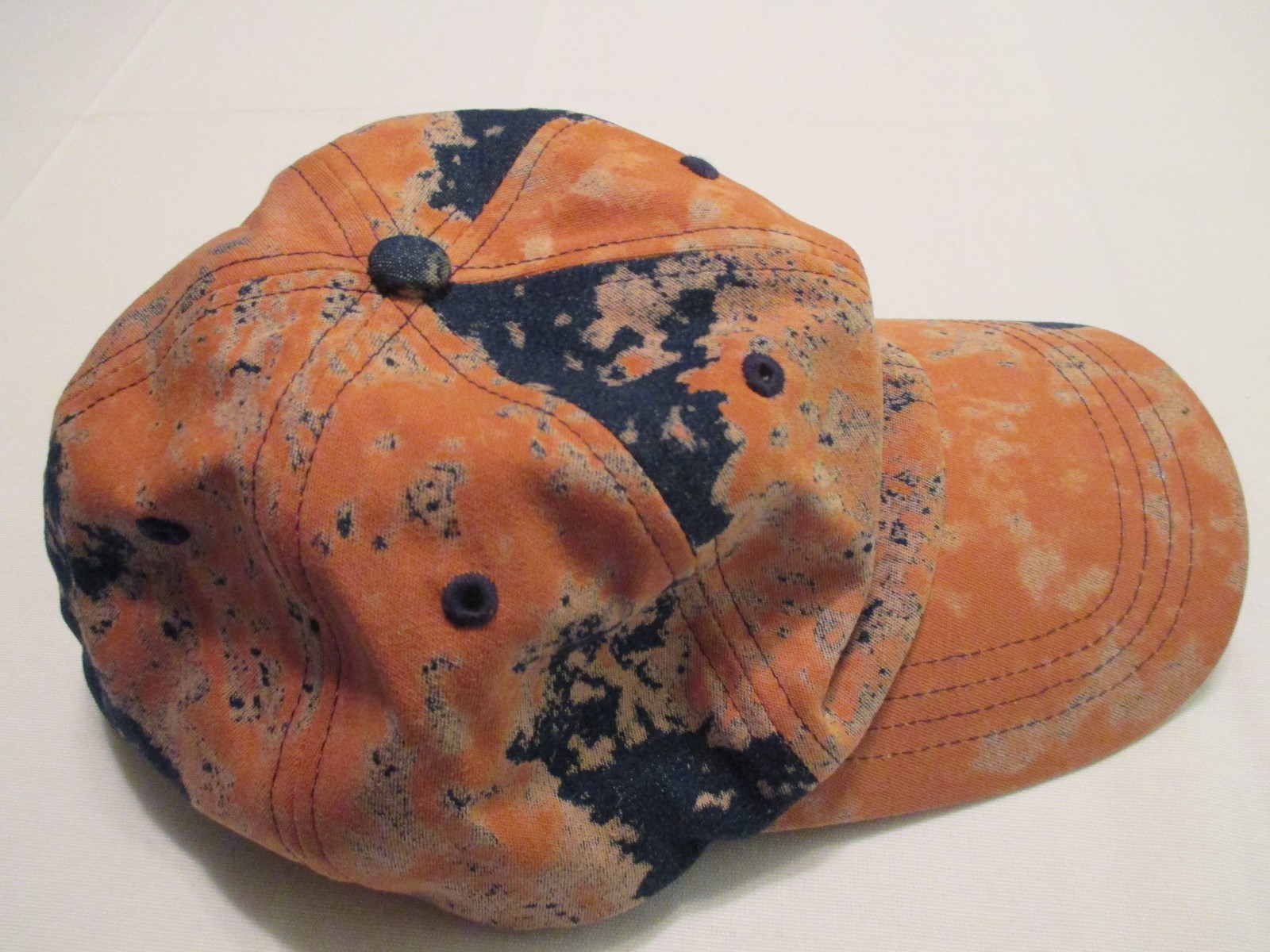 Star Rhinestone Rust Brown Blue Strech One Size Baseball Cap Hat Great ...