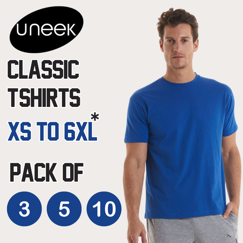 Unisex Classic T-shirts, Pack of 3,Pack of 5 and Pack of 10 Plain T ...