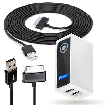 Dual USB Ports 5v 3.1A Rapid Charger fit Samsung Galaxy Note GT-N8013 ...