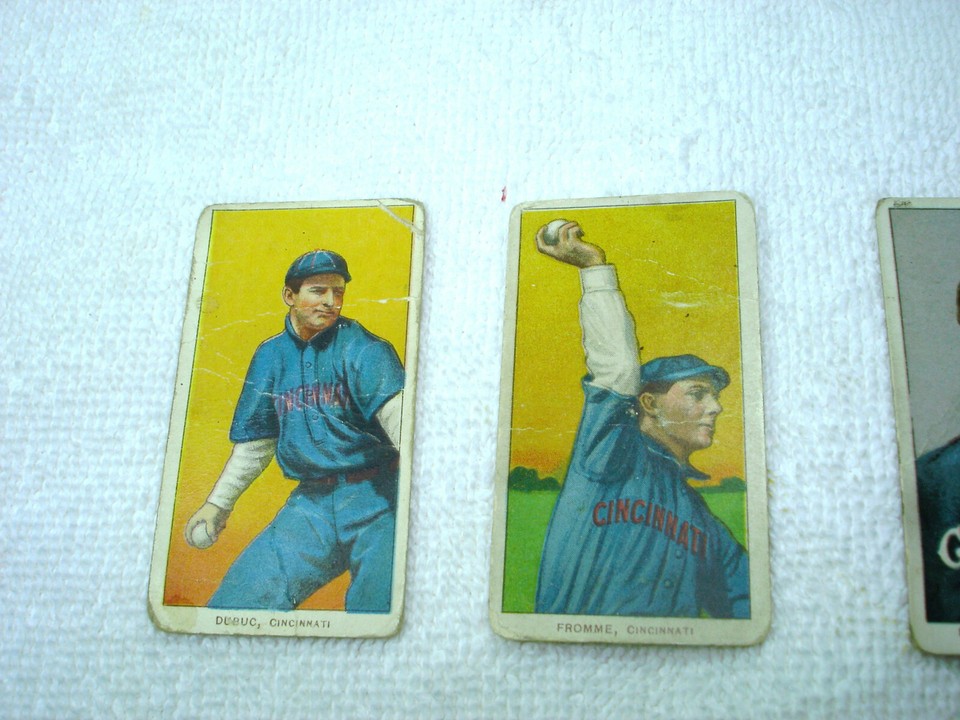 5 VTG Original T206 Cigarette Baseball Series Cards 3 Chicago & 2 ...