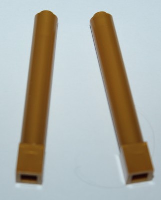 2 x Lego Pearl Gold Support Solid Pillar 43888/set 41101 75826 41235 ...