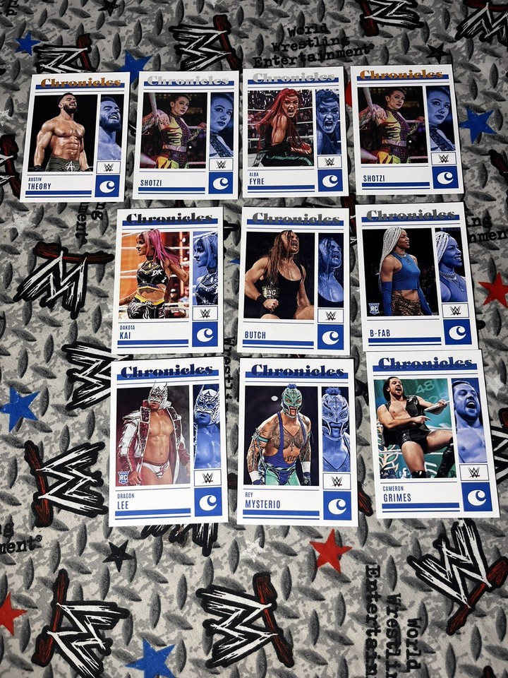 WWE 2023 Panini Chronicles Smackdown Lot Of 30 Cards Including 4 Bronze ...