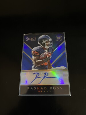 Rashad Ross 2014 Select Auto Blue Prizm /25 RC Football Card Bears | eBay