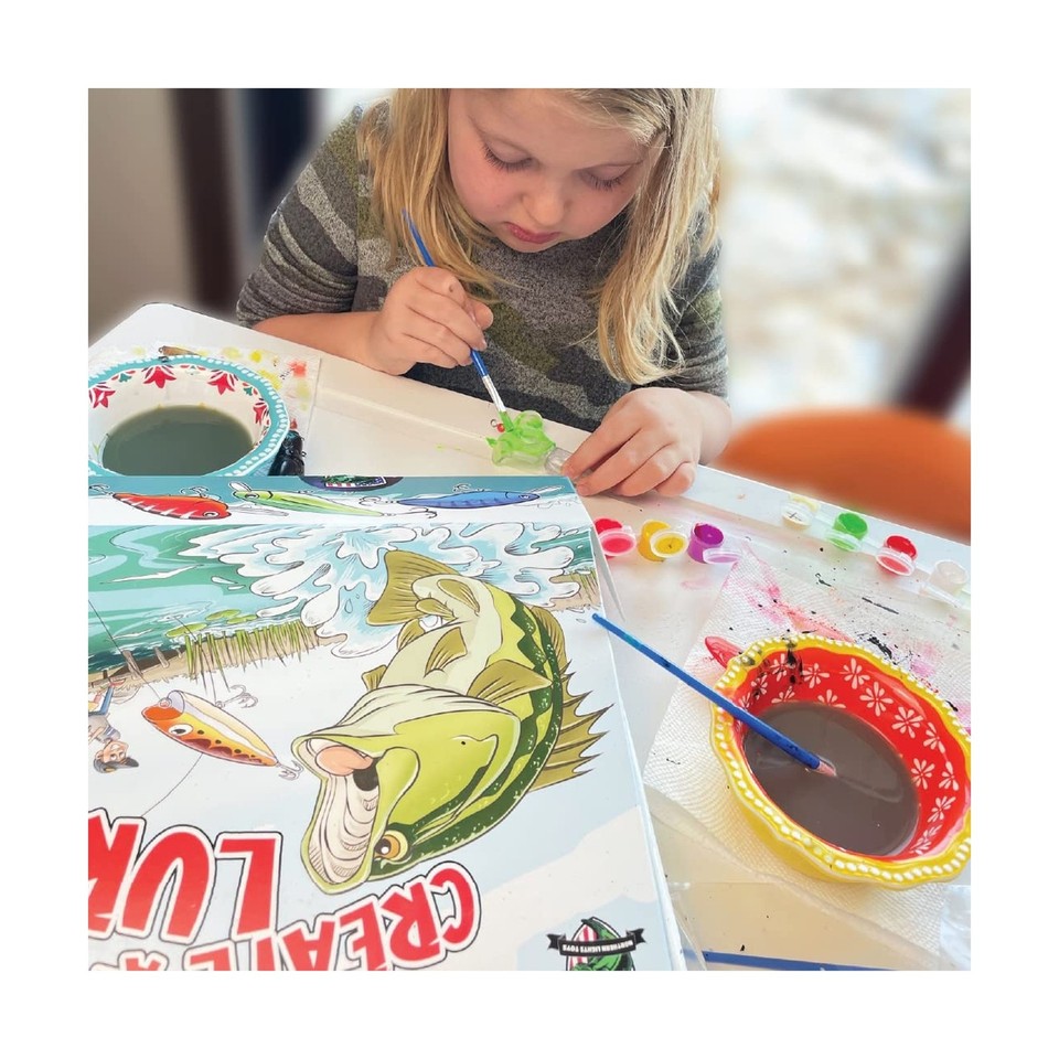 Create-A-Lure 6 Pack Edition Lure Making Kit, Paint Your Own Fishing ...