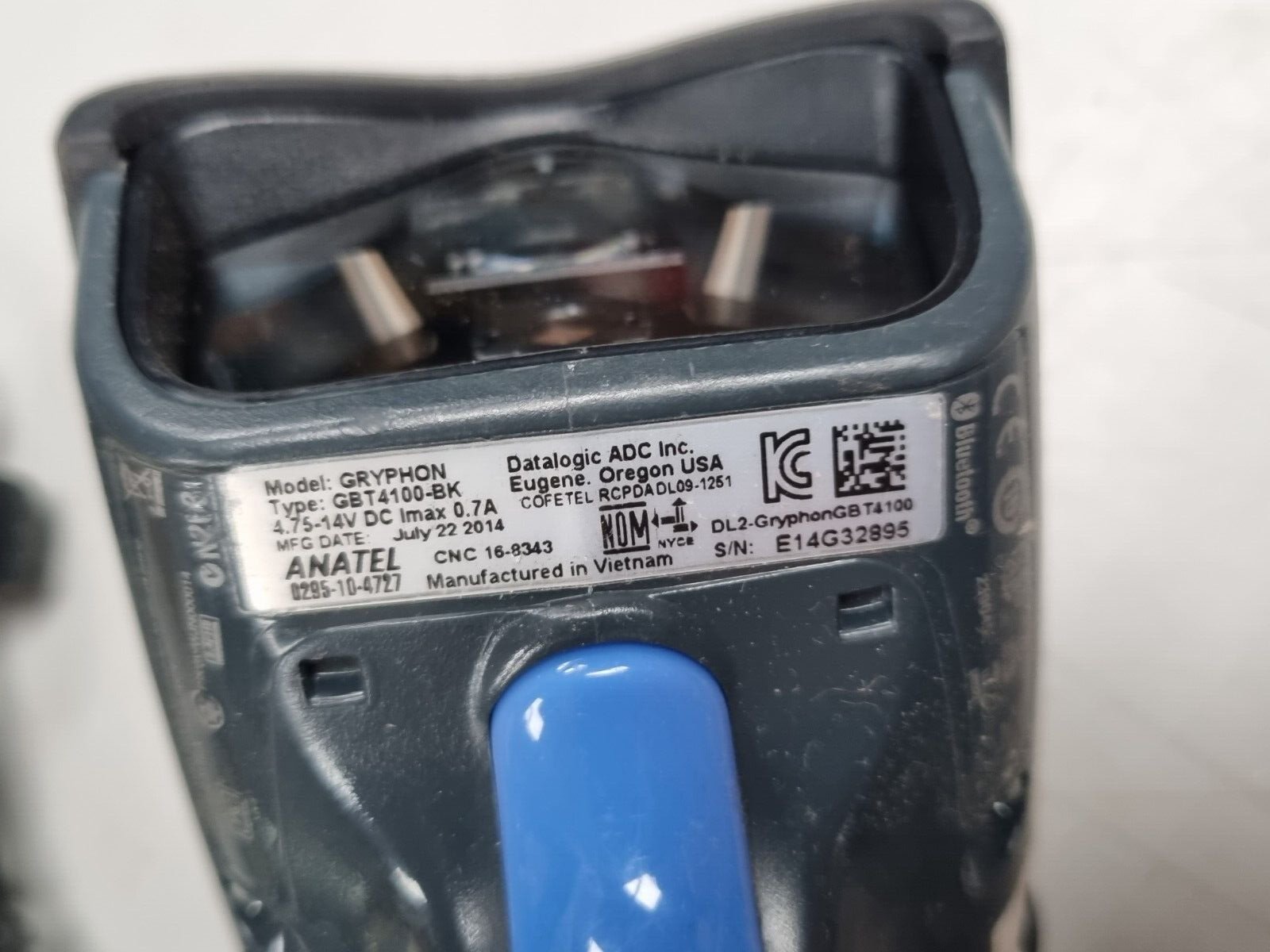 Datalogic HH General Gbt4100-bk Gryphon I Gbt4100 Scanner Only for sale ...