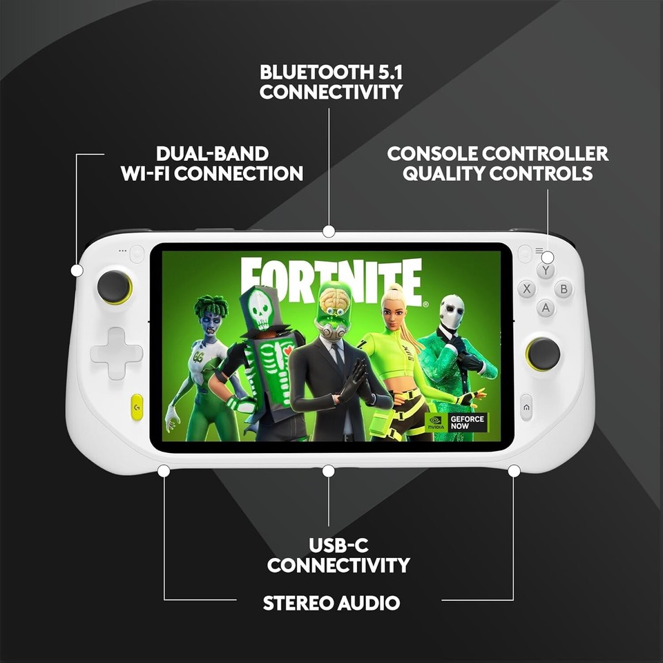 Logitech G CLOUD Handheld Portable Gaming Console 7 inch Touchscreen ...