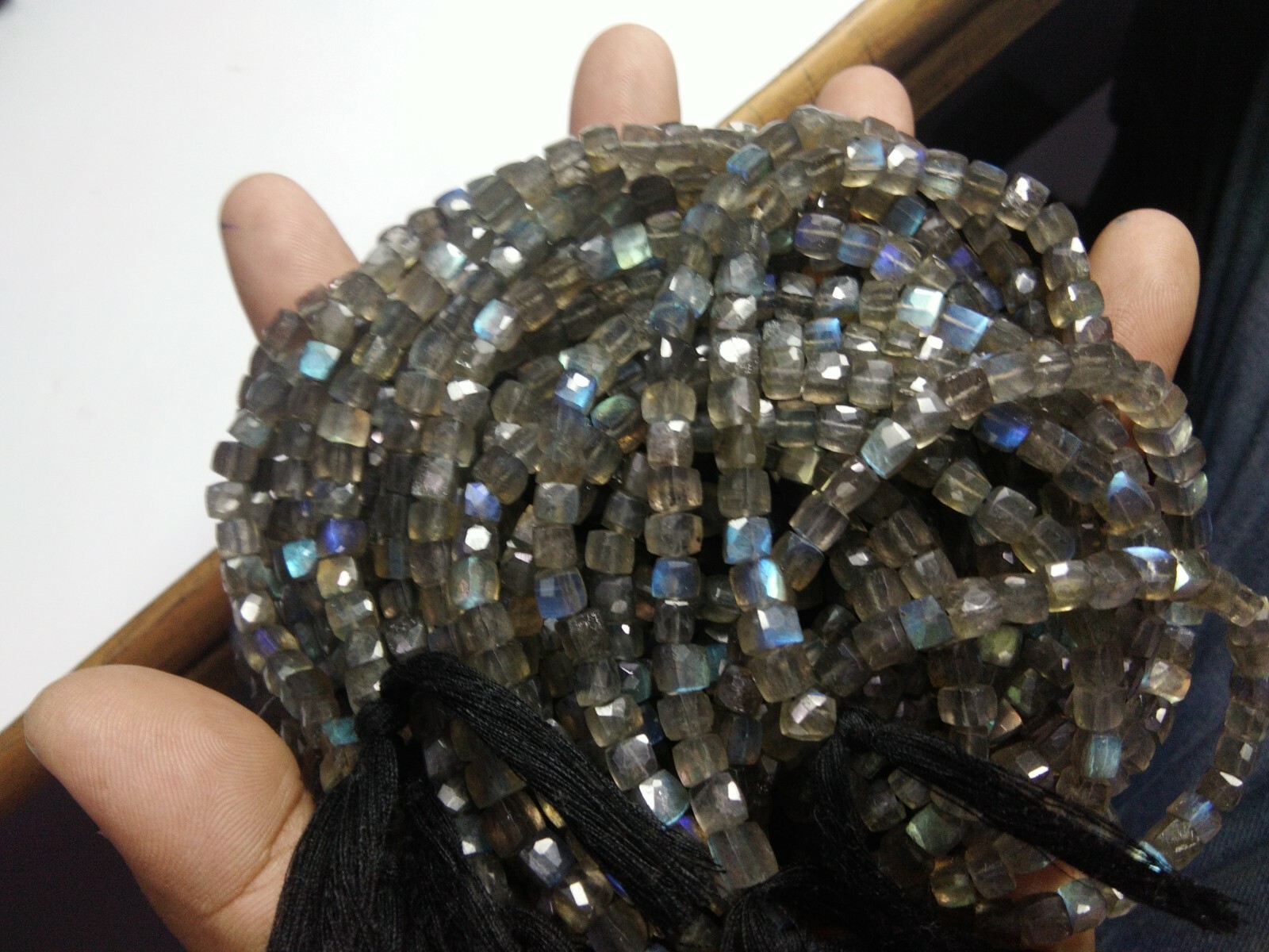 AAA LABRADORITE GEMSTONE 3d CUBE FACETED 5.5-6 MM BEADS 7" STRANDS | eBay