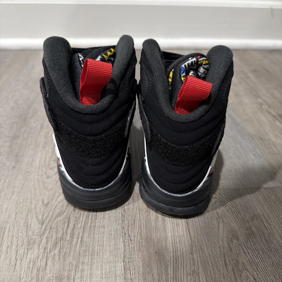 Nike Air Jordan 8 Retro GS 'Playoffs' Black Red White Youth Sz 4YNew ...
