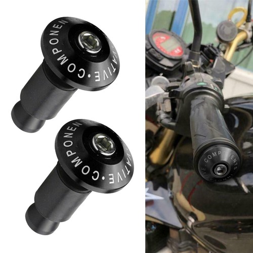 2x Universal Motorbike Bar Ends Motorcycle Handlebar End Weights Plugs ...