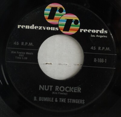 EXC B. BUMBLE & THE STINGERS "NUT ROCKER / NAUTILUS" 45 RPM FROM 1962 ...