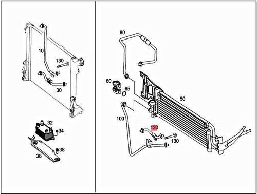 Genuine MERCEDES A207 C207 C218 S204 S212 W204 W212 X204 Oil line ...
