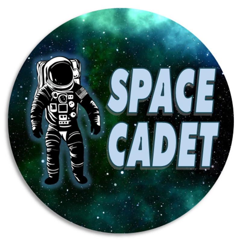 Space Cadet - 100 Pack Circle Stickers 3 Inch - Astronaut Outer Space ...