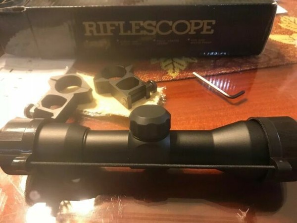 CVLIFE 4x32 Compact Rifle Scope Crosshair Optics Hunting Gun Scope With ...