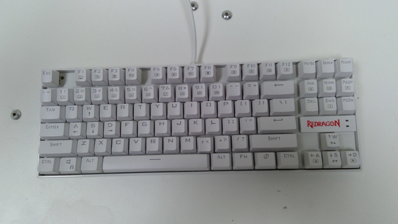 White RGB Red Dragon K552-WR-Mechanical Backlit Keyboard | eBay
