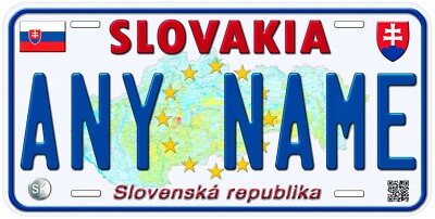 Slovakia Custom Personalized Novelty Car Tag License Plate | eBay