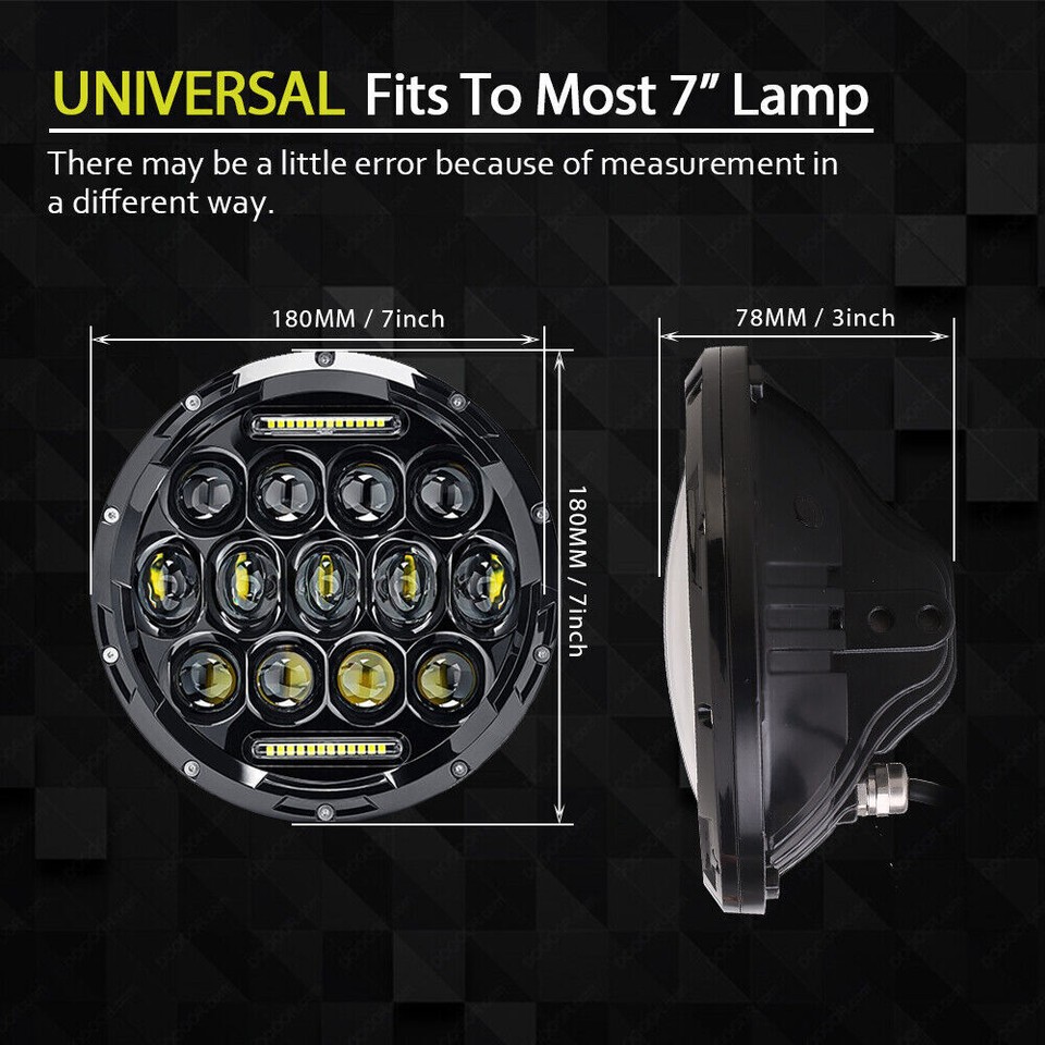 7" Motorcycle LED Headlight For Yamaha V-Star XVS 650 950 1100 Classic ...