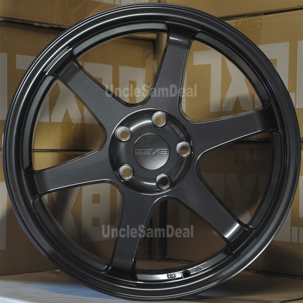 19" 19x8.5 5x120 +35 9SIX9 SIX-1 CABRON GRAY TE 6 SPOKE SPORT WHEELS ...