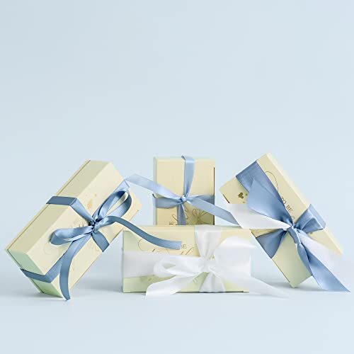 Dusty Blue Ribbon Set Double-Faced Satin Ribbon 1 inch Dusty Blue ...