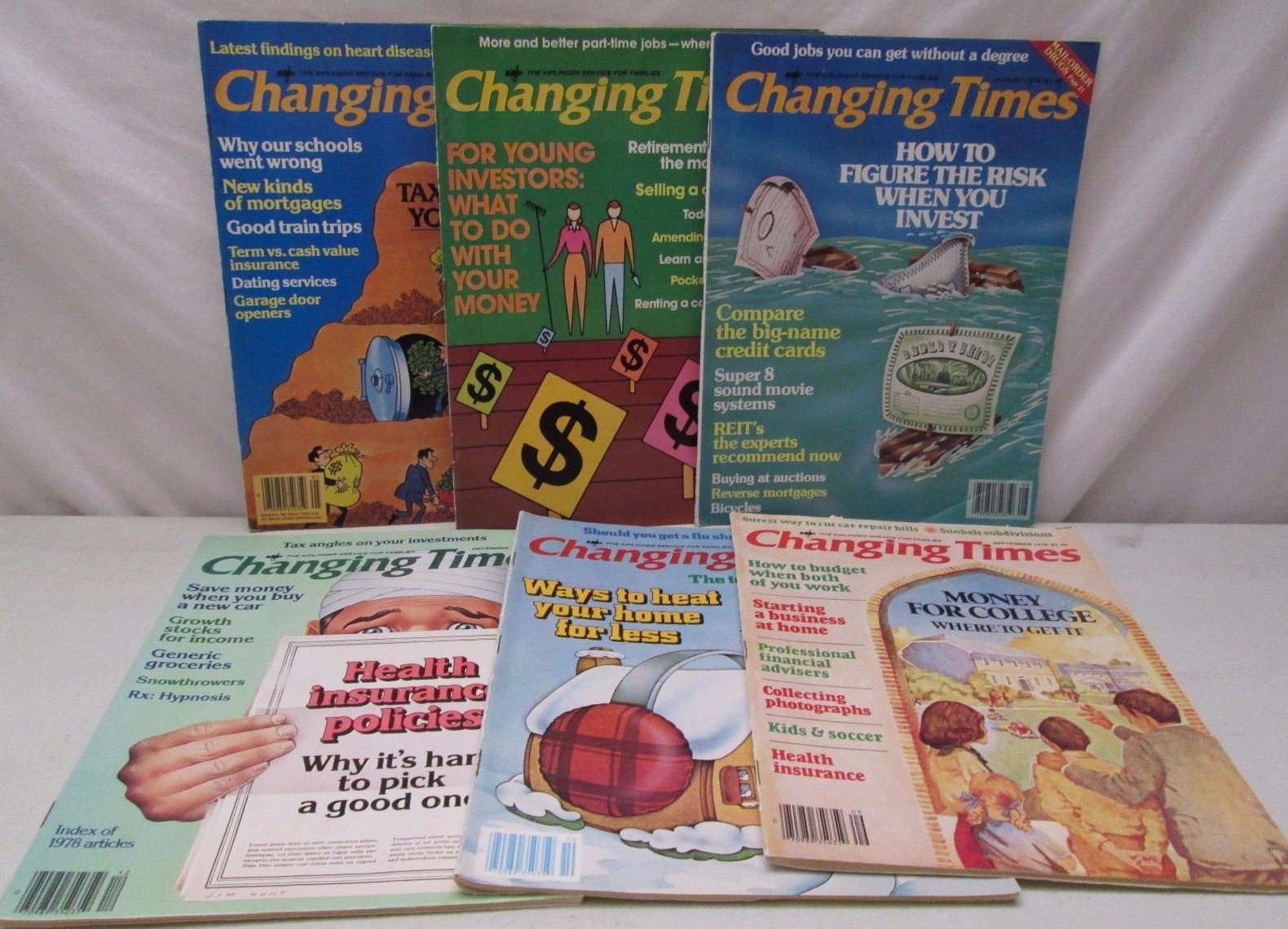 Changing Times Magazine 1978 Bulk Lot of 6 May June August Sept October ...