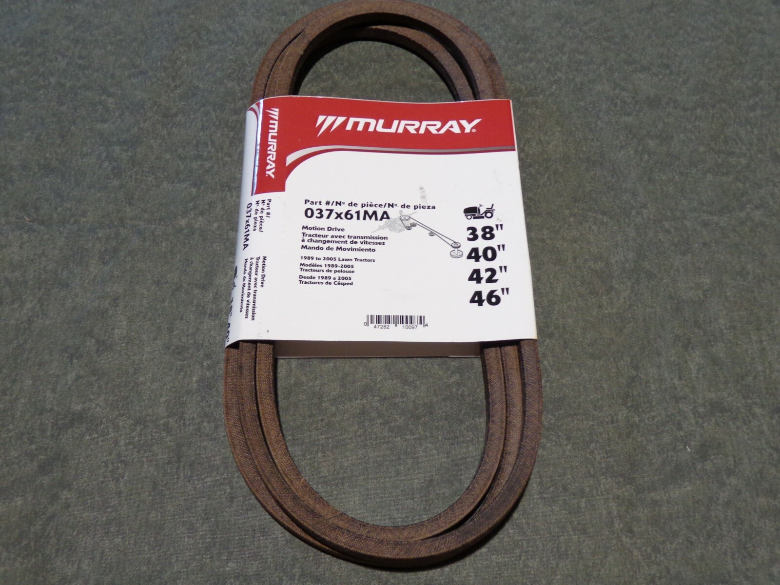 Murray RIDER 037X61MA MOTION DRIVE BELT GENUINE OEM 37X61 37X61MA | eBay