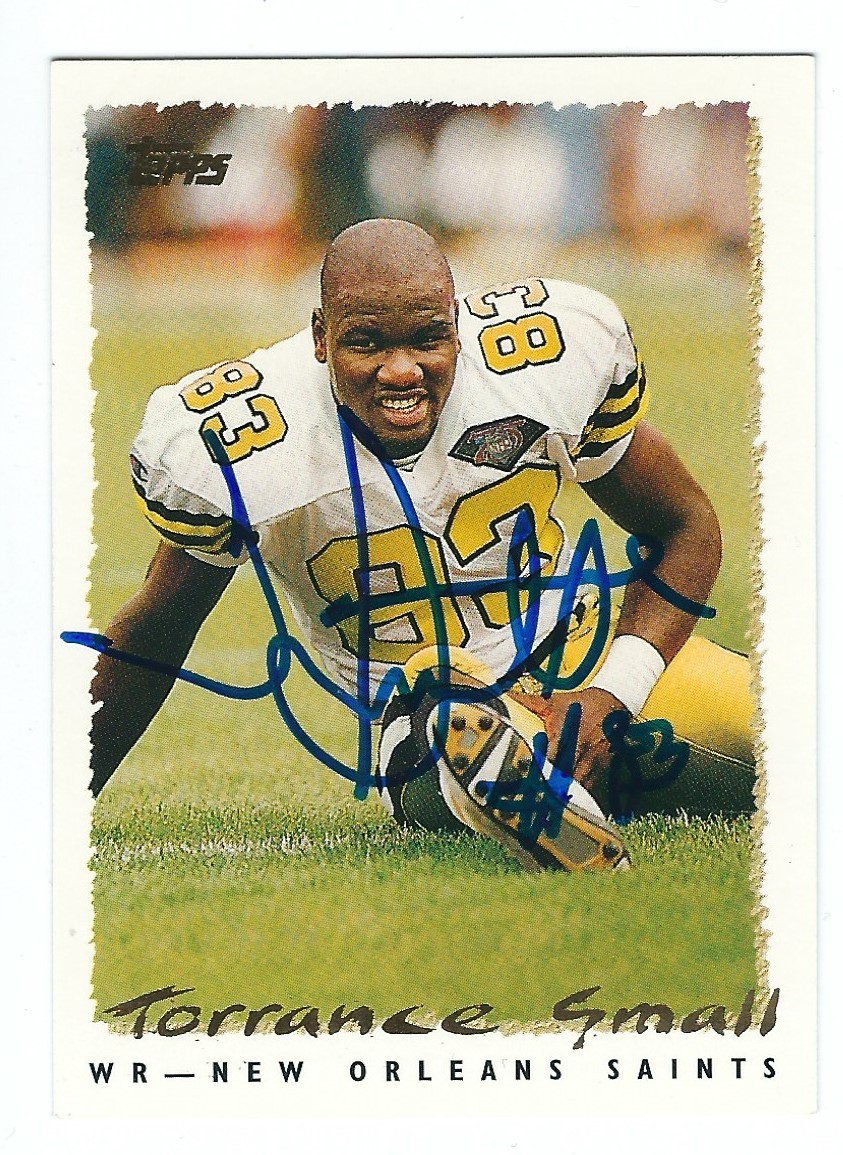Autographed Torrance Small New Orleans Saints 1995 Topps Football Card ...