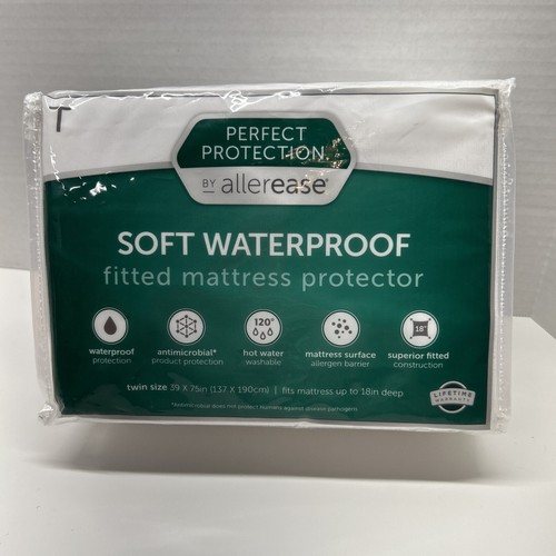 NWT Perfect Protection Soft Waterproof Fitted Mattress By Allerease Twin Size | eBay