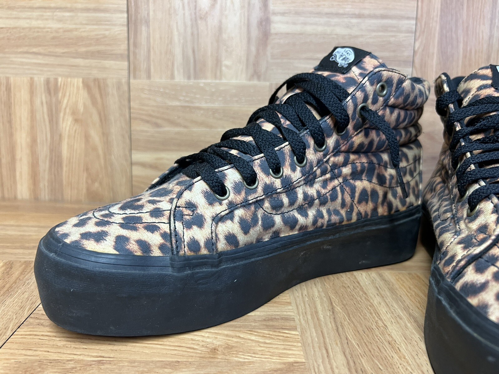 RARE🔥 VANS SK8-Hi Platform Leopard Cheetah Platform … - Gem