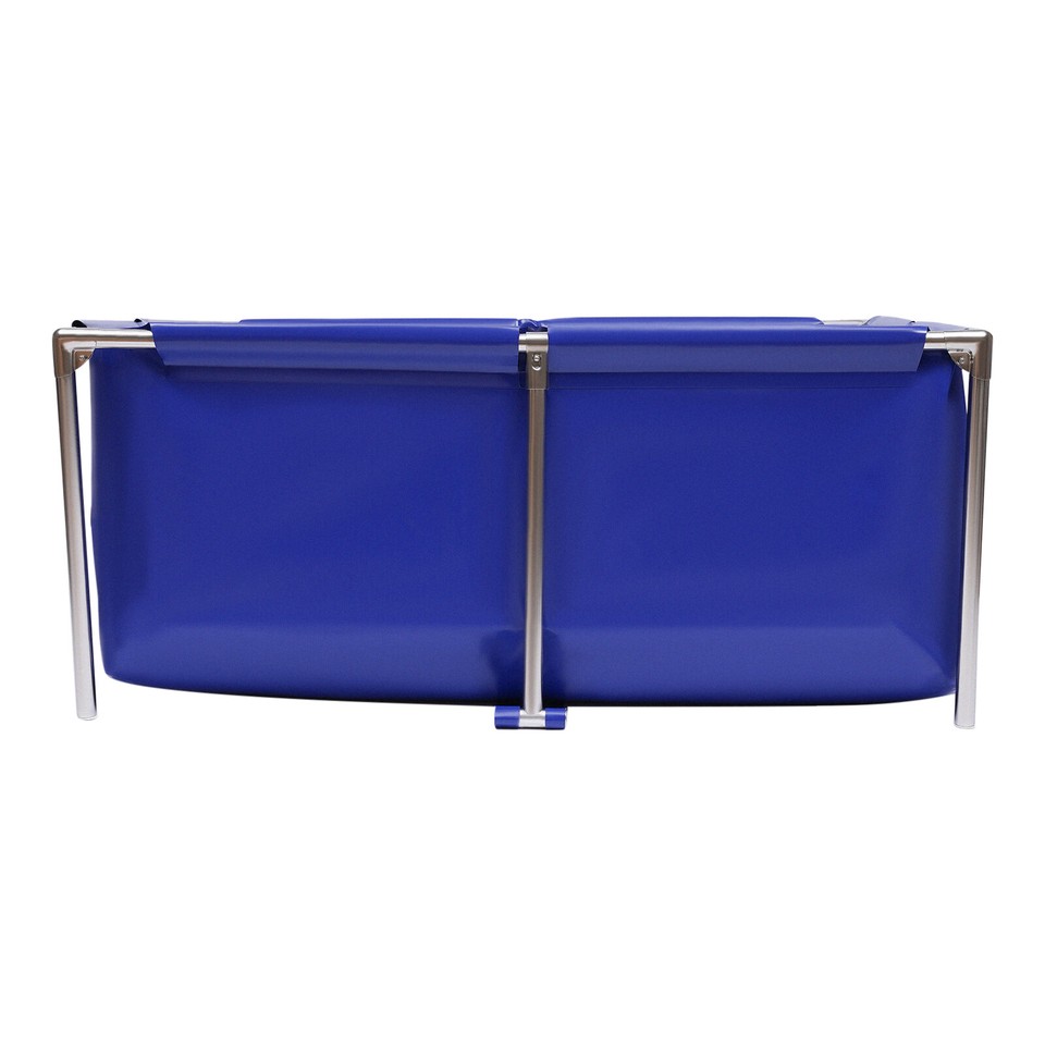 Blue Cuboid Canvas Fish Pond Aquarium Fish Water Tank Coating Koi ...
