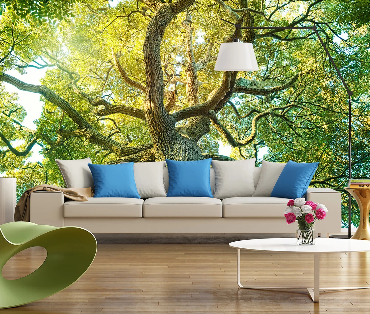 Decorate A Small Living Roomwith Tree Branch