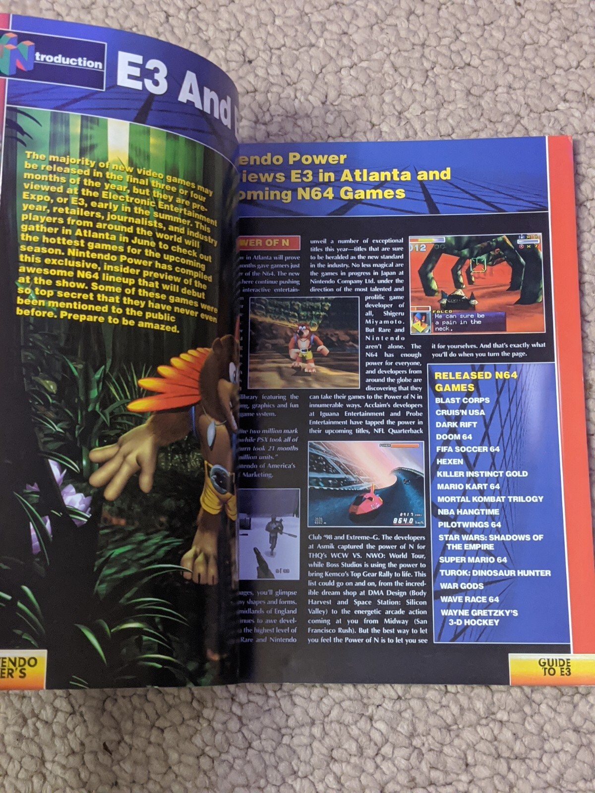 Nintendo Power Guide To E3 1997 Promotion Retail Game Catalog | eBay